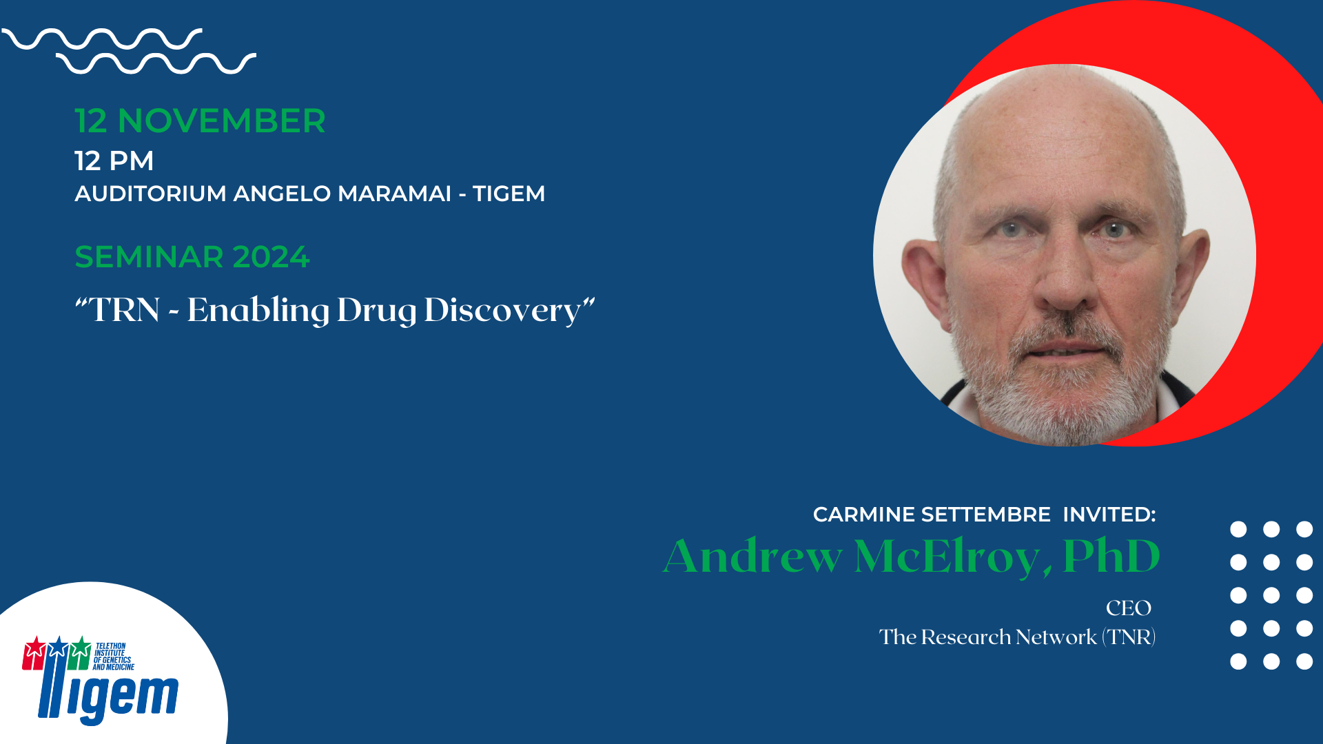 Andrew McElroy, PhD - "TRN - Enabling Drug Discovery" — TIGEM